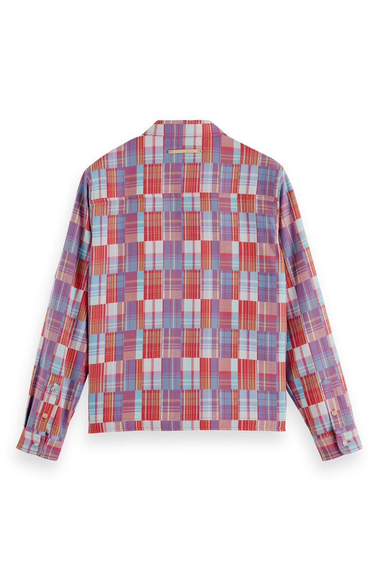 Scotch & Soda Plaid Front Zip Shirt Jacket | Nordstromrack