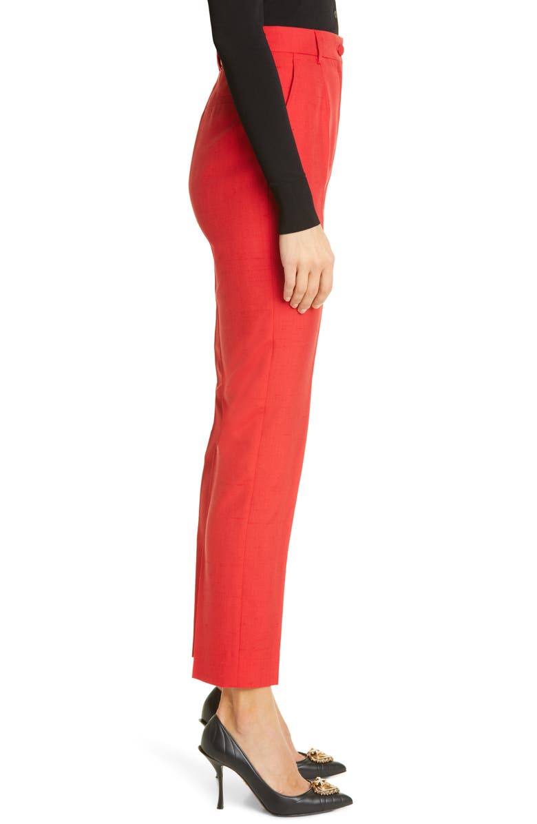 Dolce&Gabbana High Waist Shantung Pants | Nordstrom