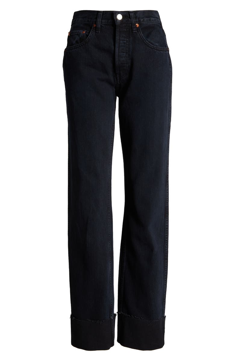 Re/Done High Waist Cuff Narrow Leg Jeans | Nordstromrack