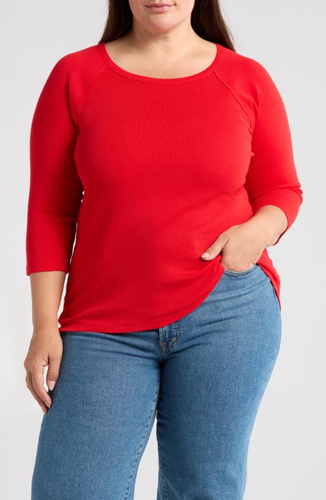 Red Plus-Size Tops for Women | Nordstrom