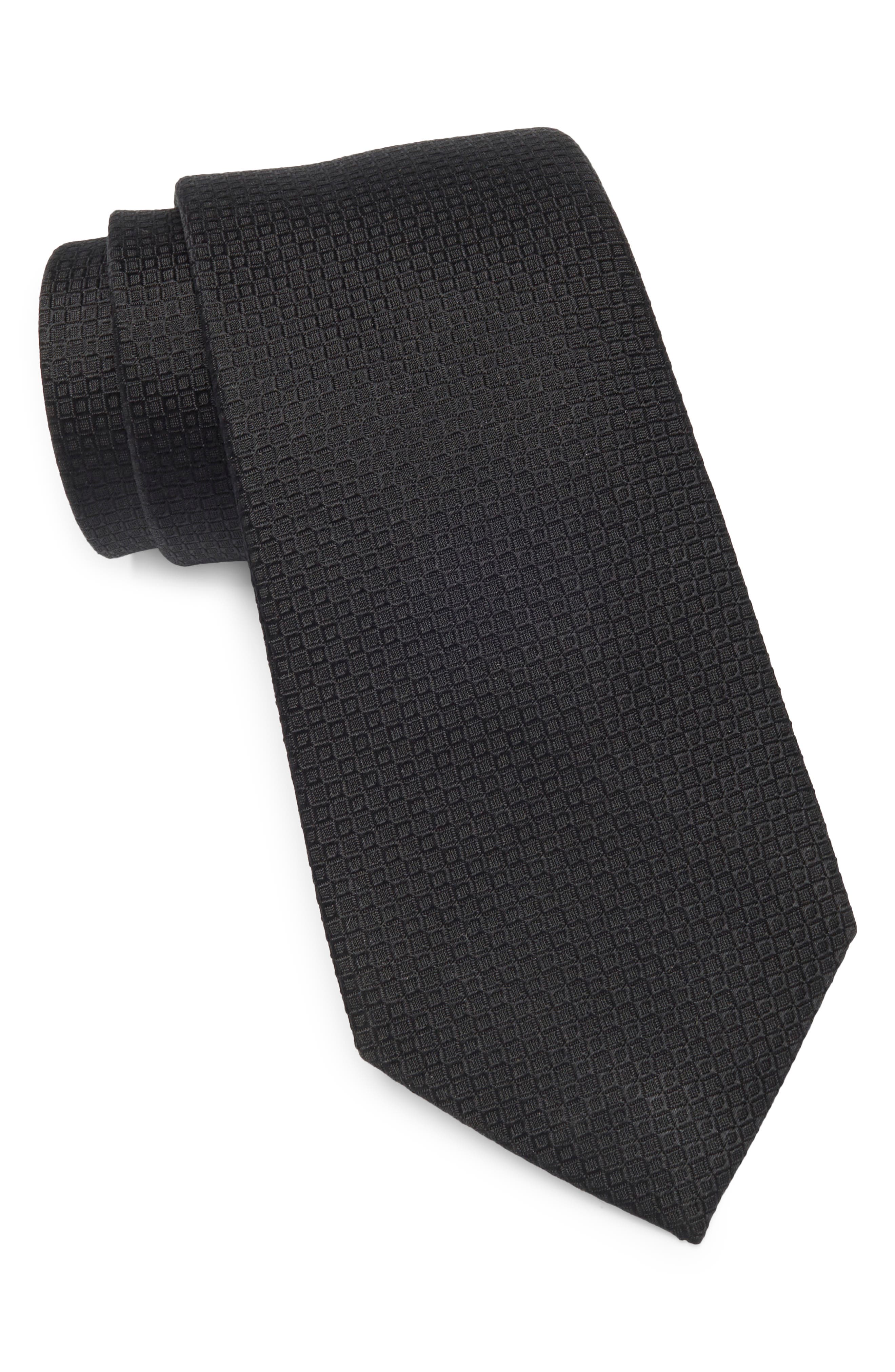 Duchamp Textured Solid Silk Tie | Nordstromrack