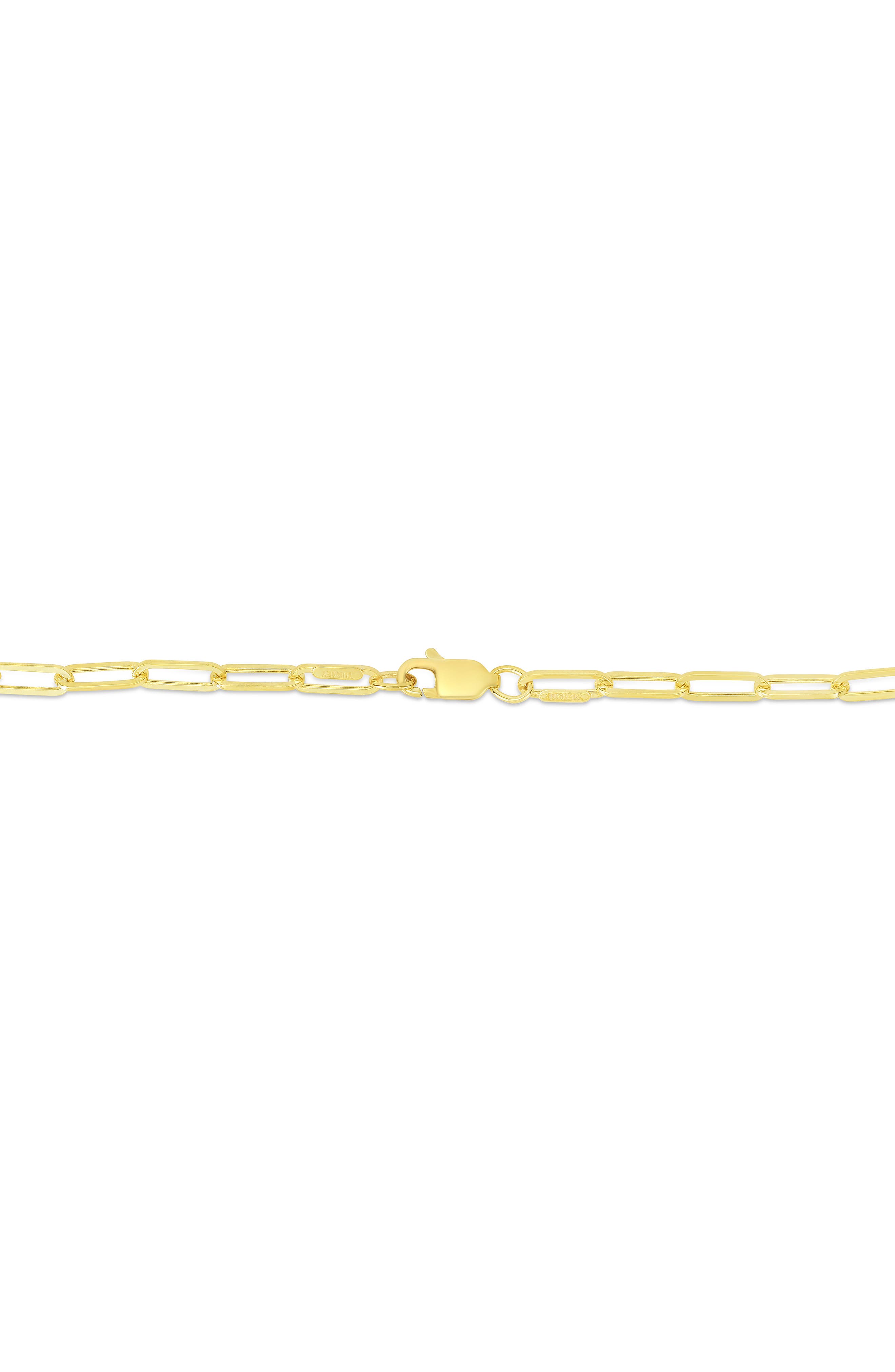 Queen Jewels 14K Gold Paper Clip Chain Necklace | Nordstromrack