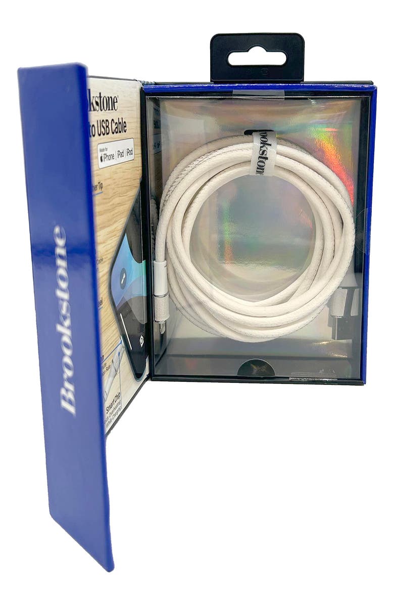 BROOKSTONE 10 Ft. USB-A to LTG Leather Charging Cable | Nordstromrack