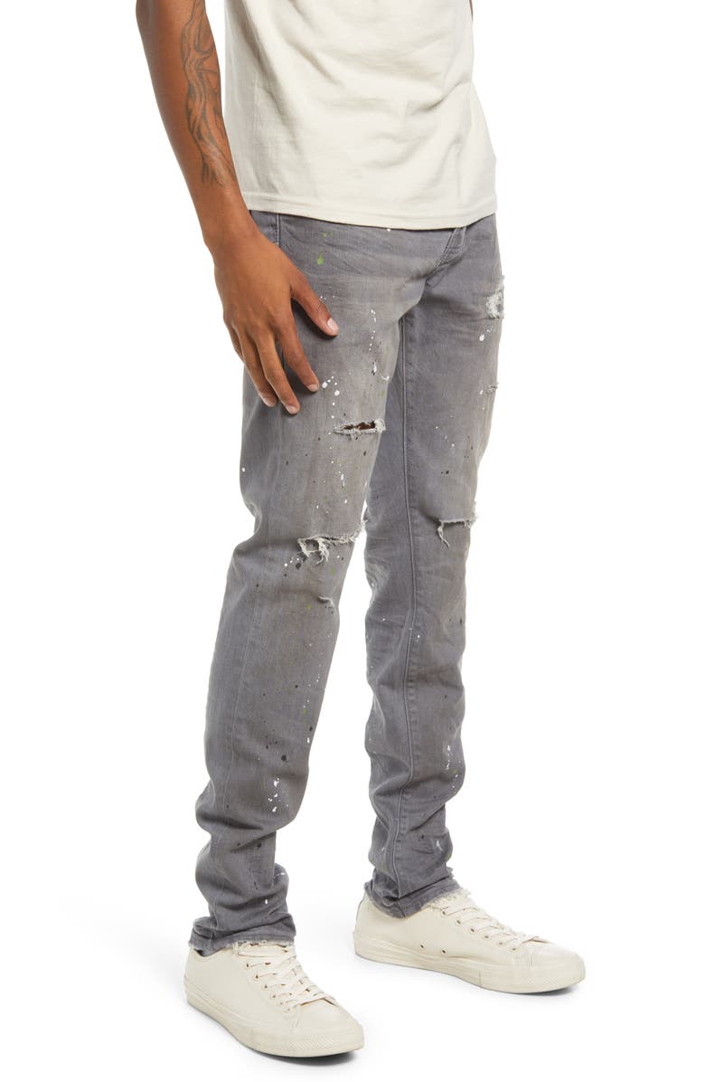 PURPLE BRAND Paint Splatter Skinny Jeans | Nordstromrack