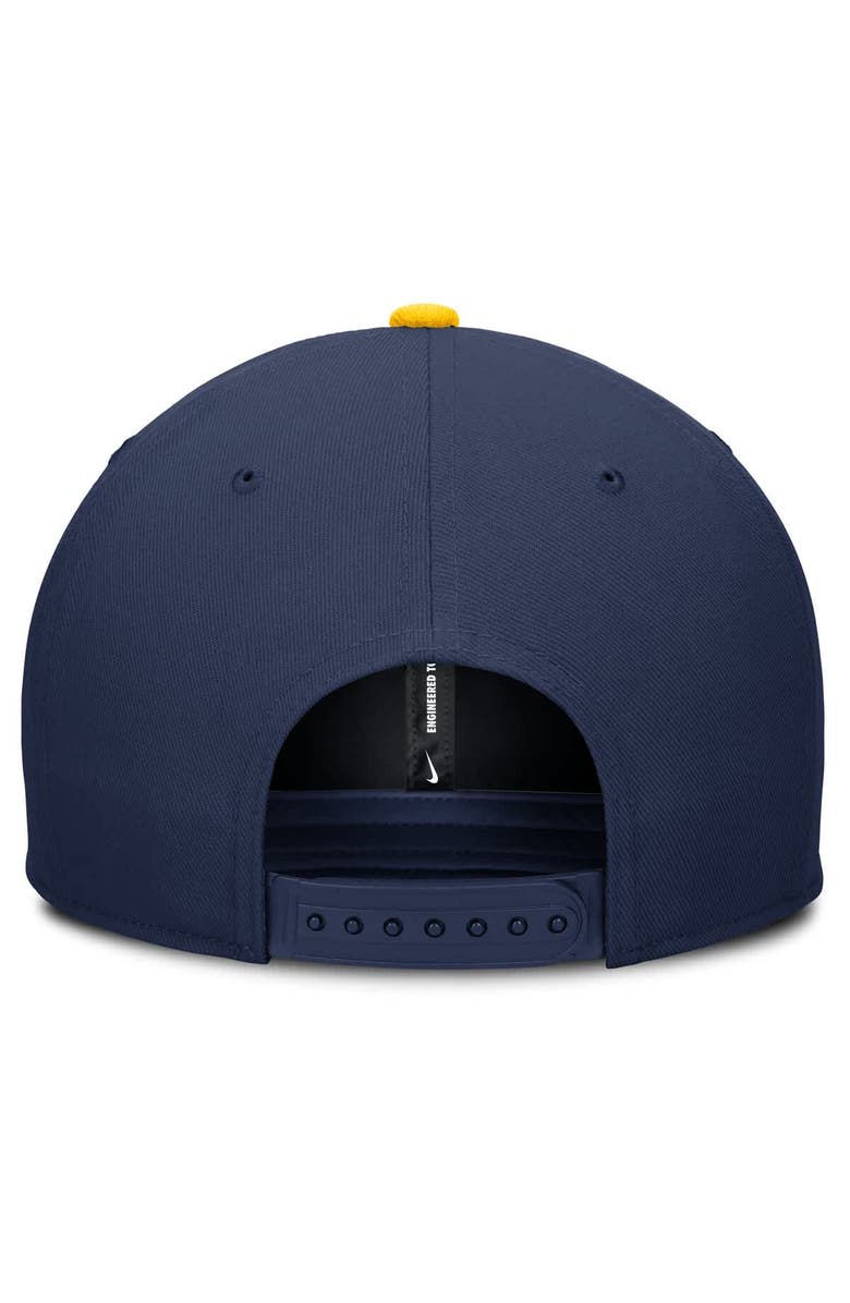 Nike Men's Nike Navy/Gold Milwaukee Brewers Pro Performance Snapback ...