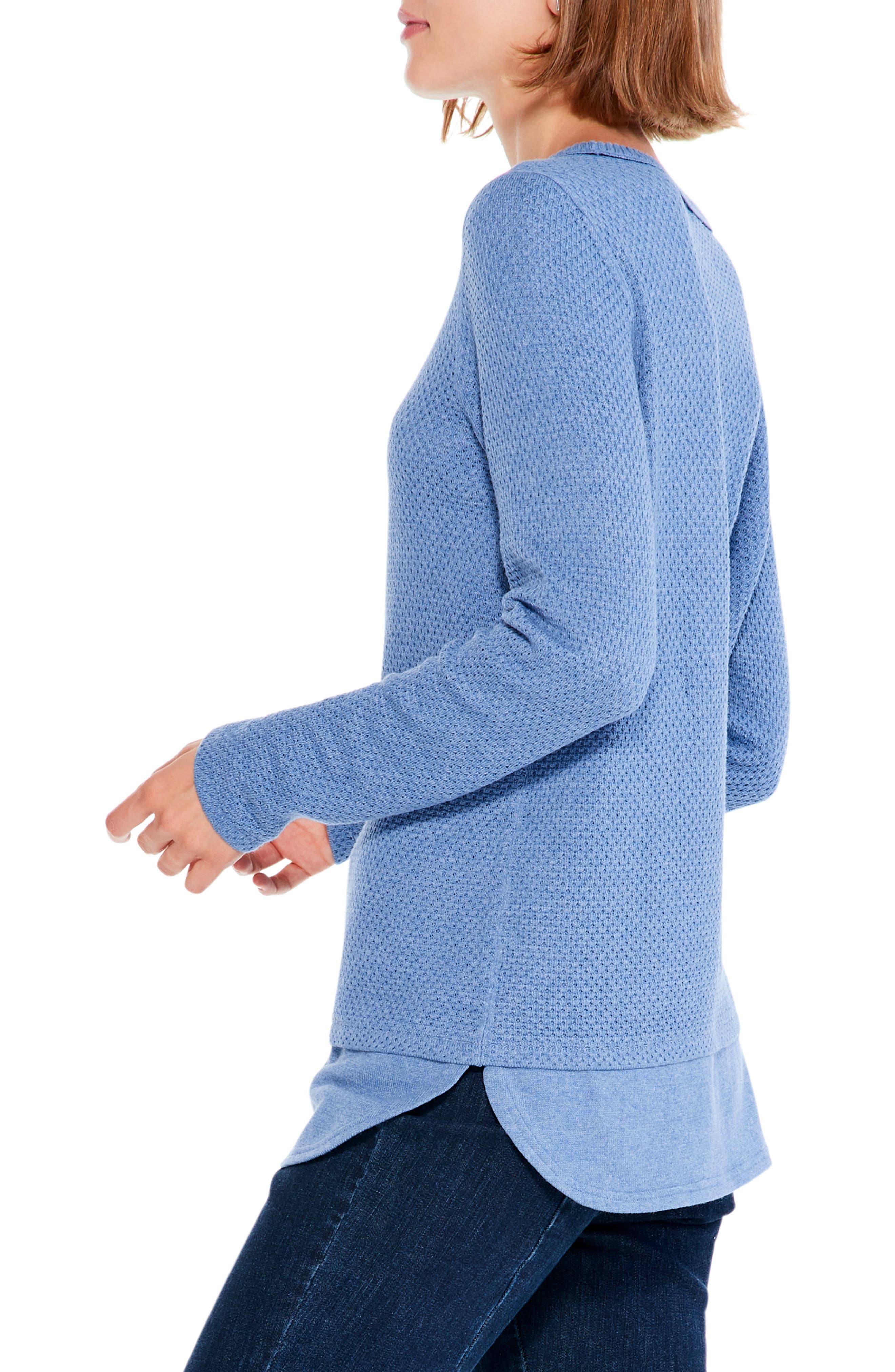 NIC+ZOE Waffle Knit Sweater | Nordstromrack