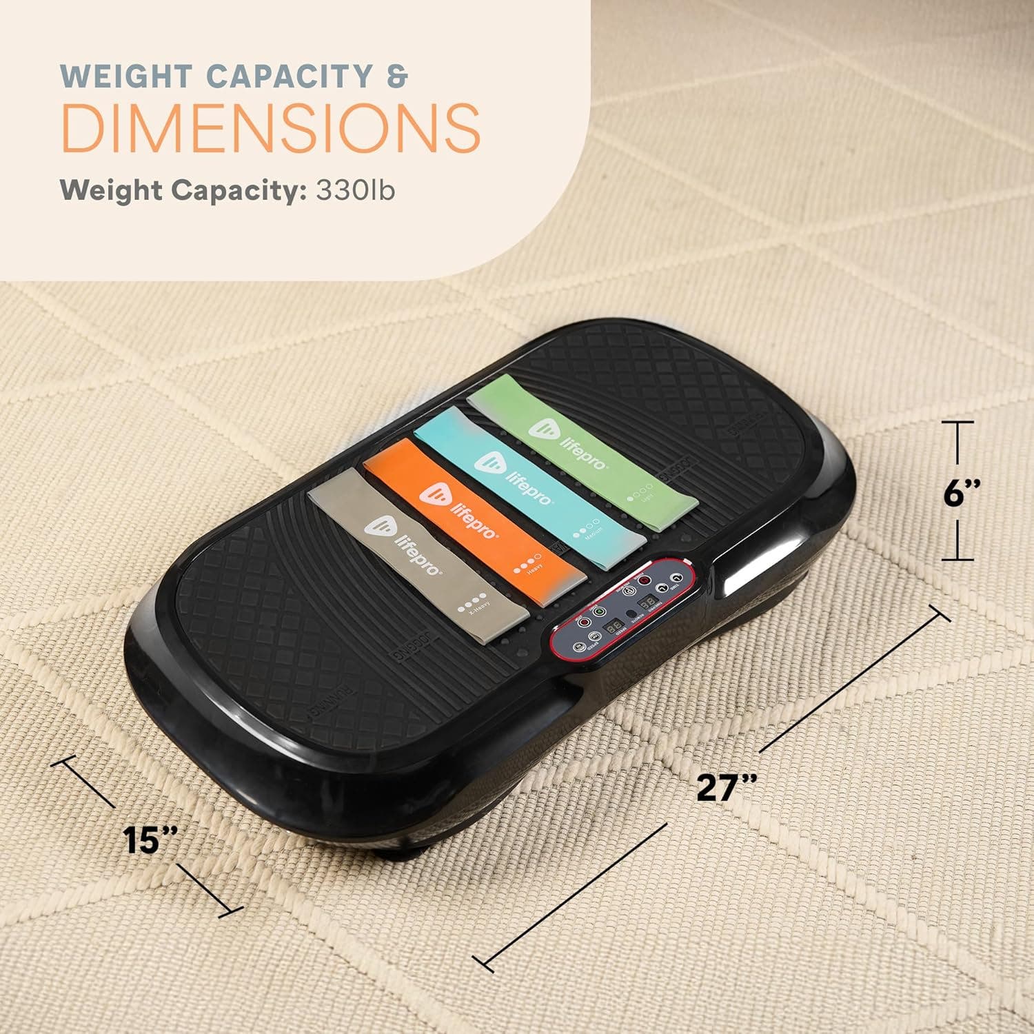 Lifepro Waver Vibration Plate Exercise Machine Whole Body Vibrating ...