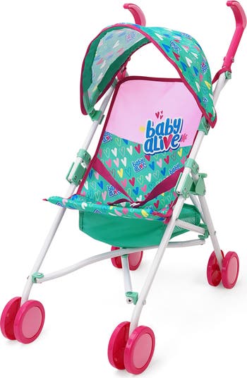 Baby Alive Doll Stroller Green, Pink, Hearts | Nordstrom