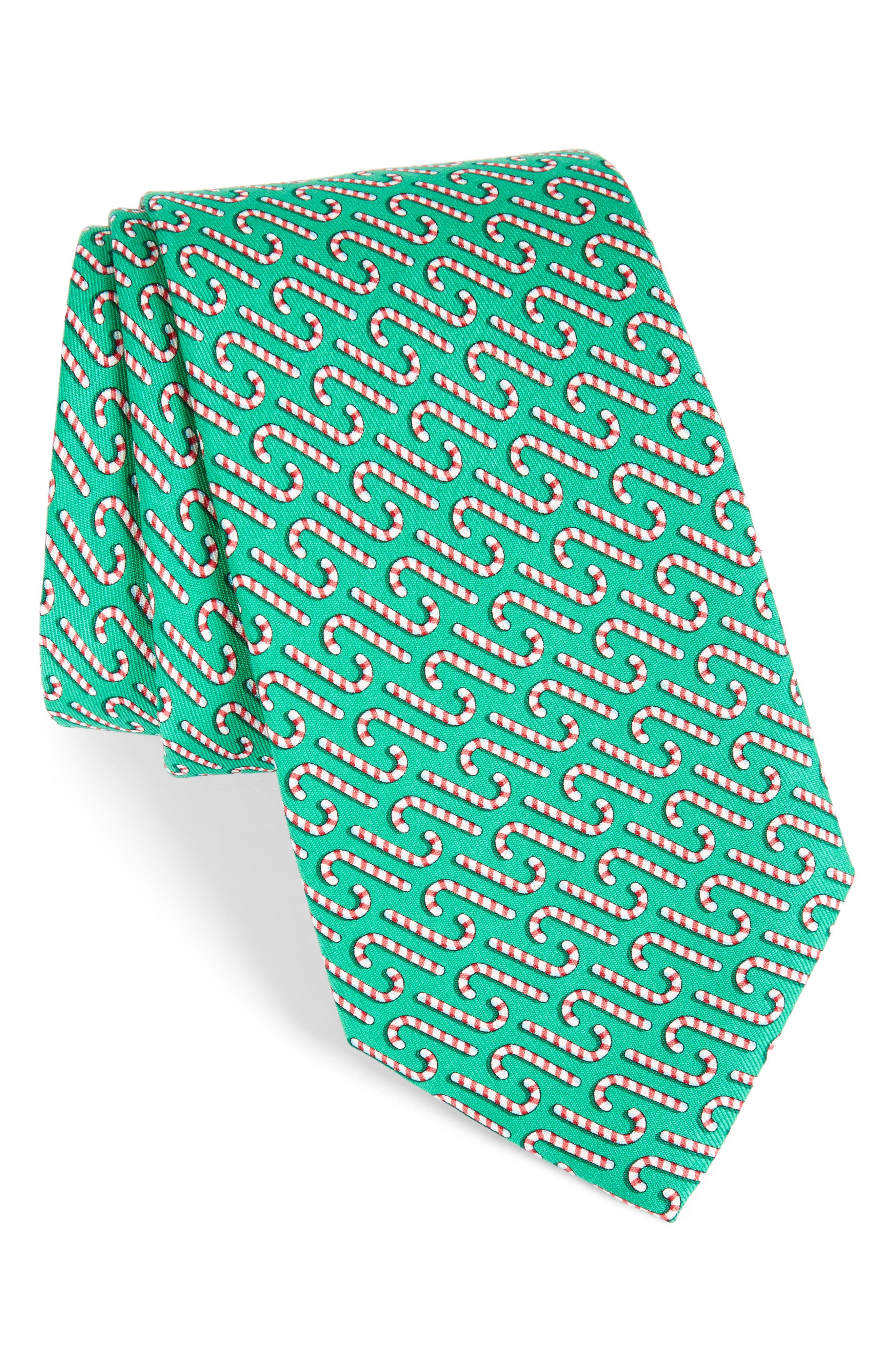 vineyard vines Candy Cane Silk Tie | Nordstrom