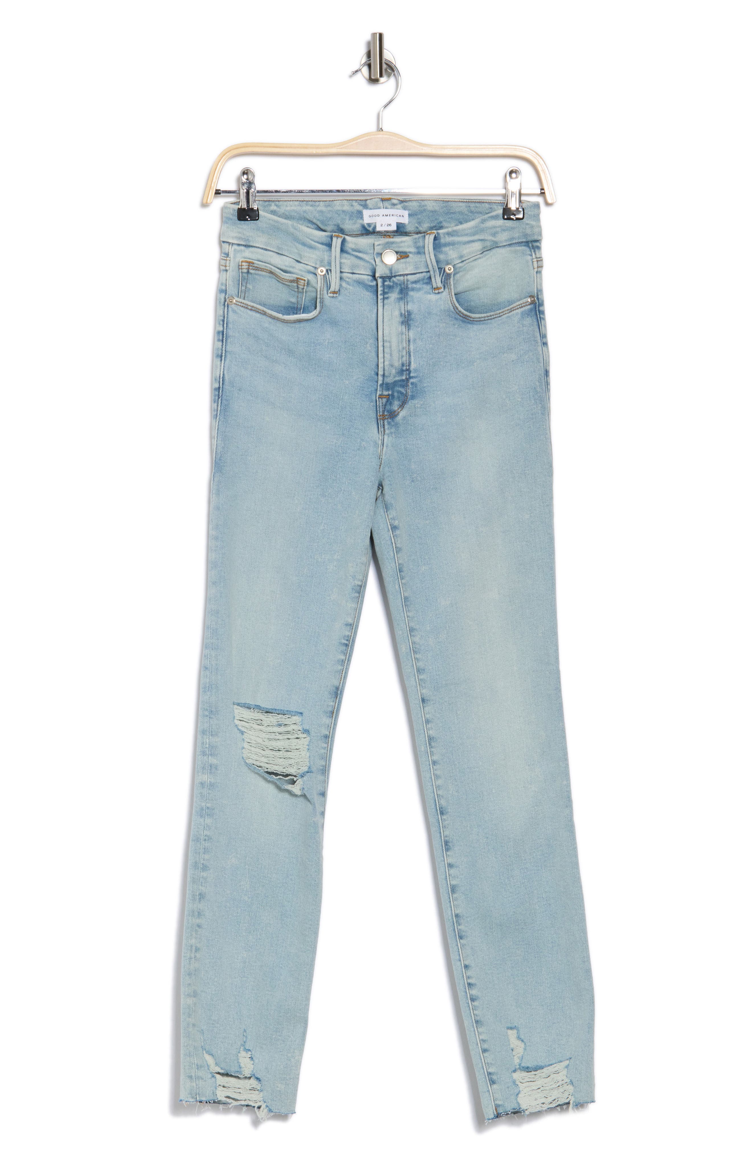 Good American Good Classic Distressed Skinny Jeans | Nordstromrack