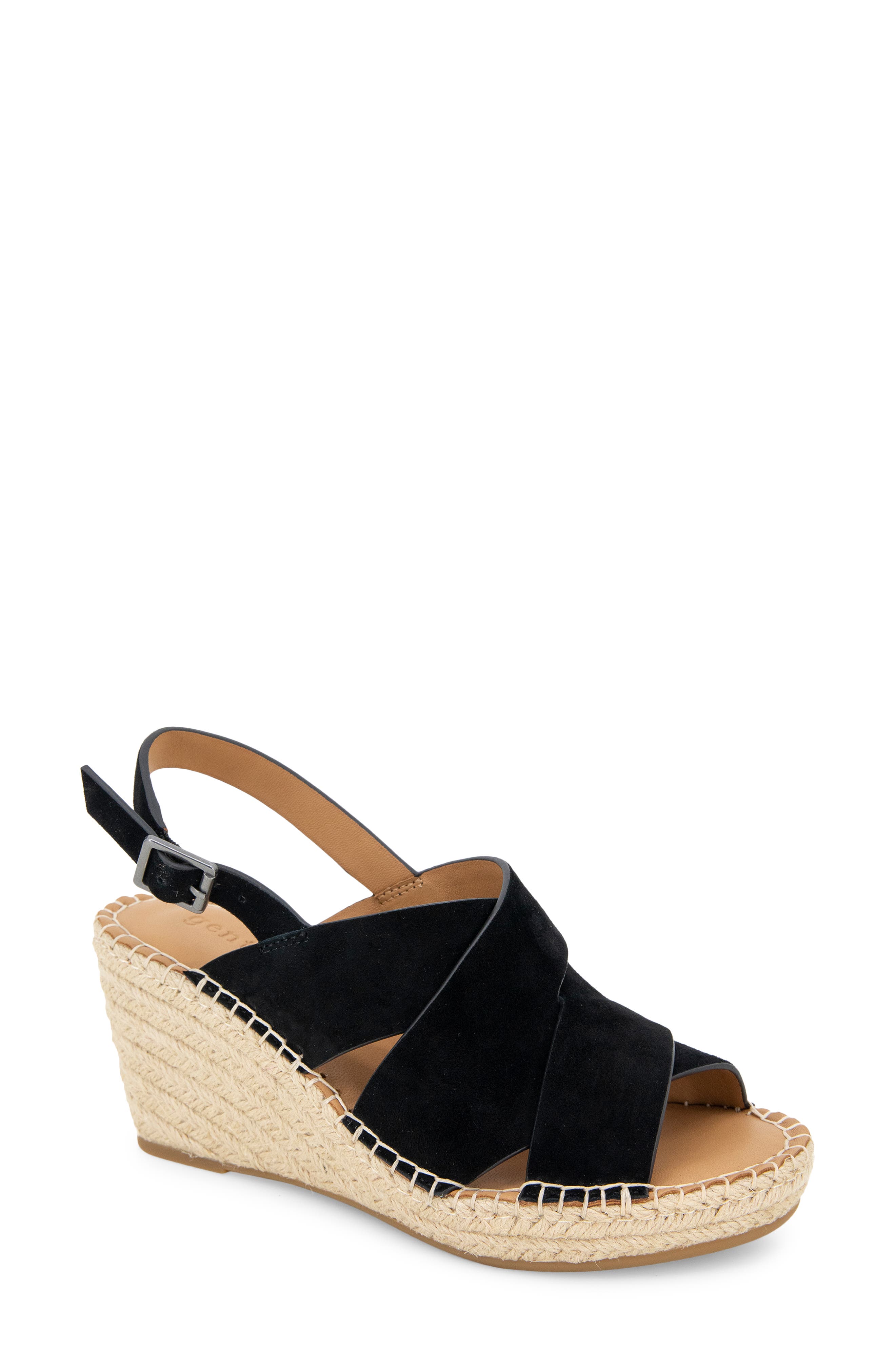 Gentle Souls Claudia Slingback Espadrille Platform Wedge Sandal (Women ...