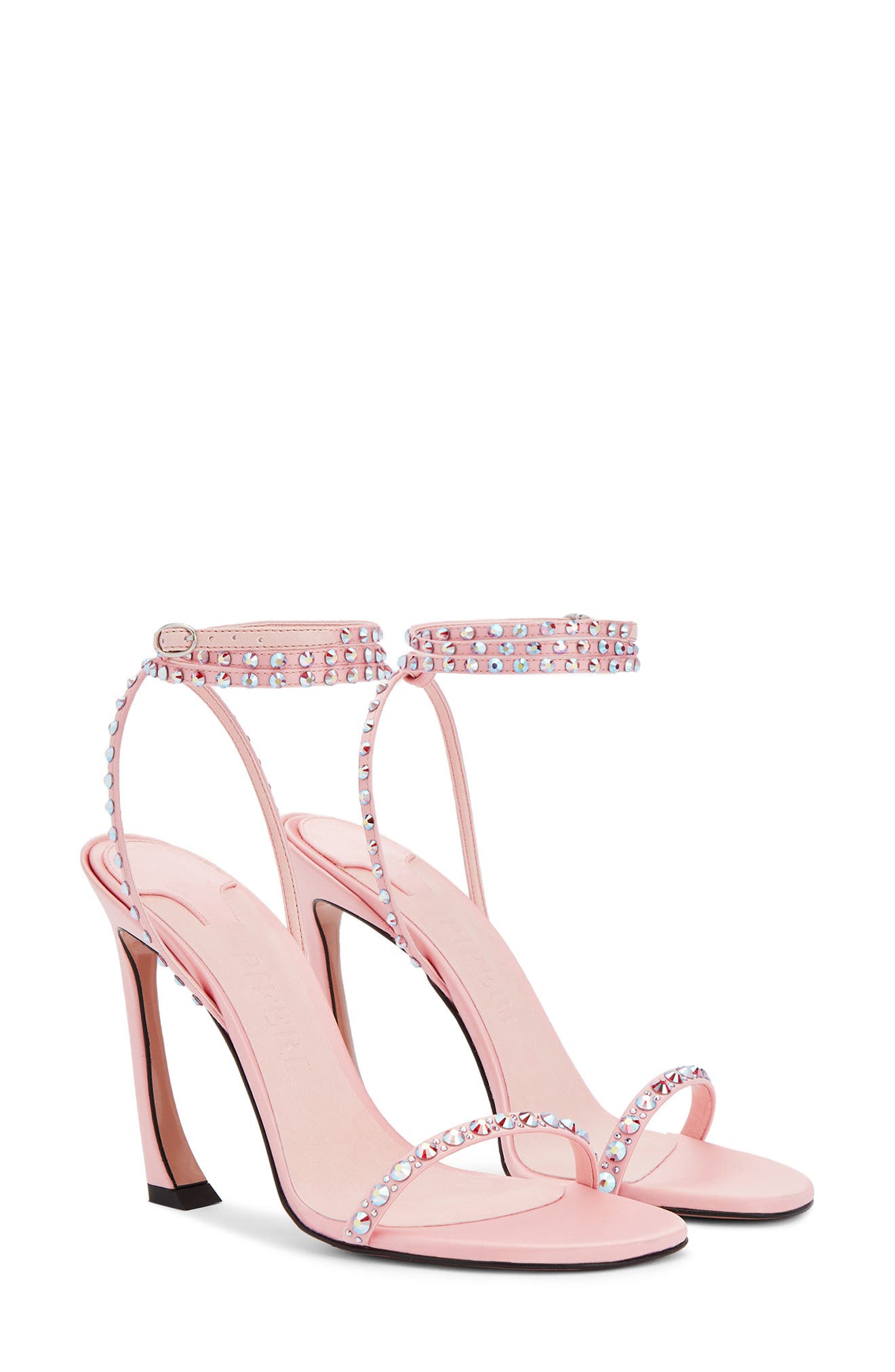 Piferi Fade Crystal Embellished Ankle Wrap Sandal (Women) | Nordstrom