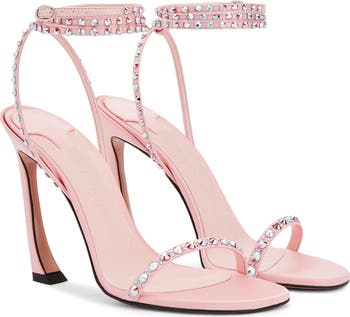 Piferi Fade Crystal Embellished Ankle Wrap Sandal (Women) | Nordstrom