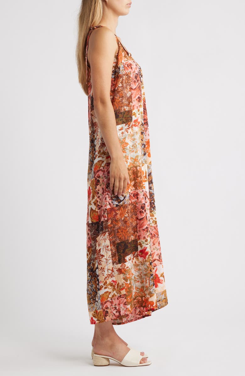 Talisman the Label Temple Floral Patchwork Print Wide Leg Jumpsuit ...