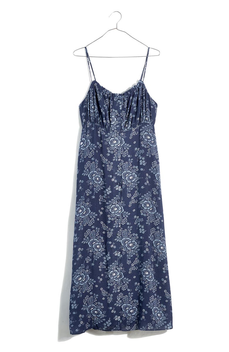 Madewell Tie Back Button Front Midi Dress | Nordstromrack