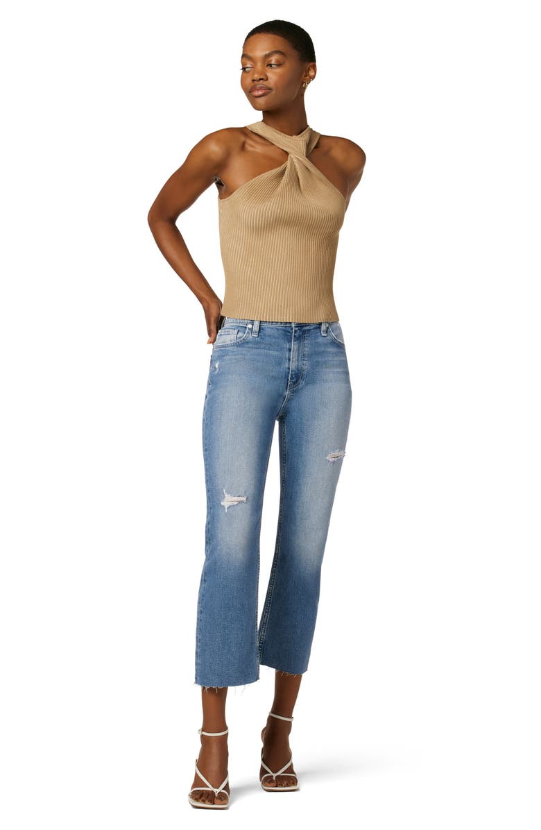 Hudson Jeans Remi High Waist Raw Hem Crop Straight Leg Jeans ...