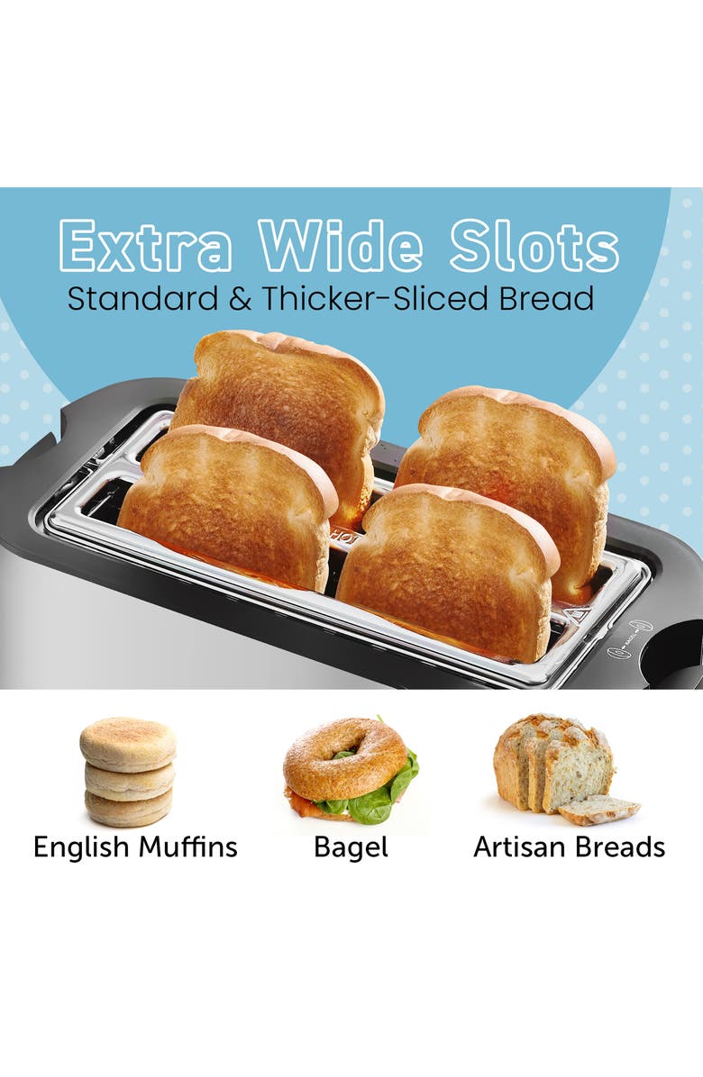 Elite Cuisine 4-Slice LED Long Slot Toaster | Nordstromrack
