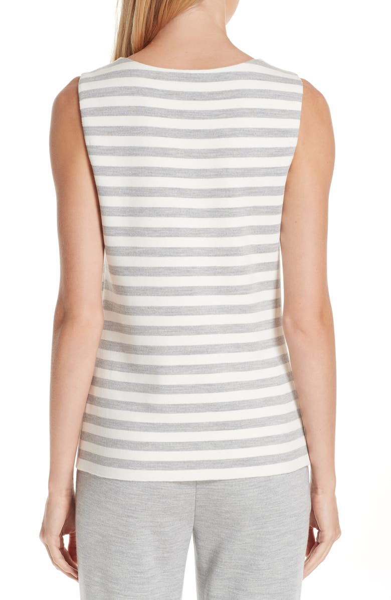 St. John Collection Stripe Knit Shell | Nordstrom
