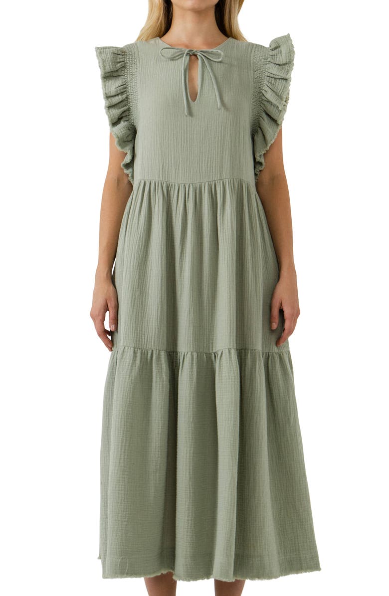 Free the Roses Ruffle Maxi Dress | Nordstrom