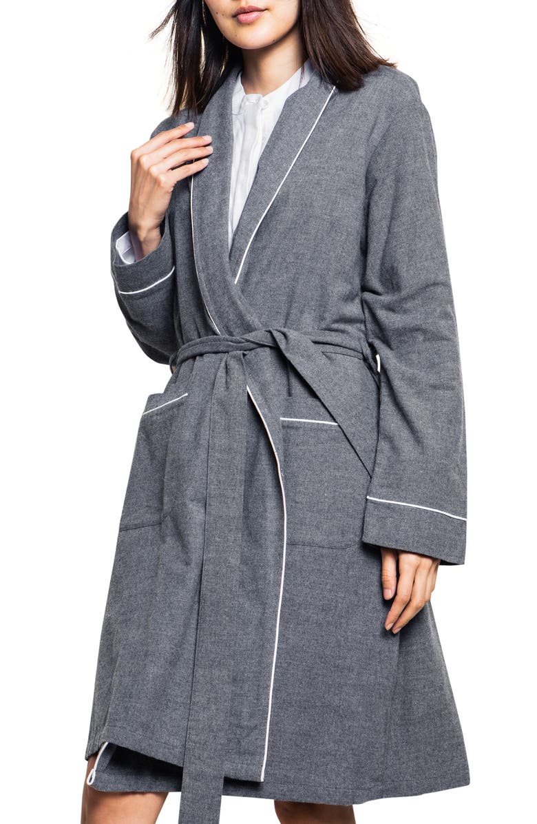 Petite Plume Cotton Flannel Robe | Nordstromrack