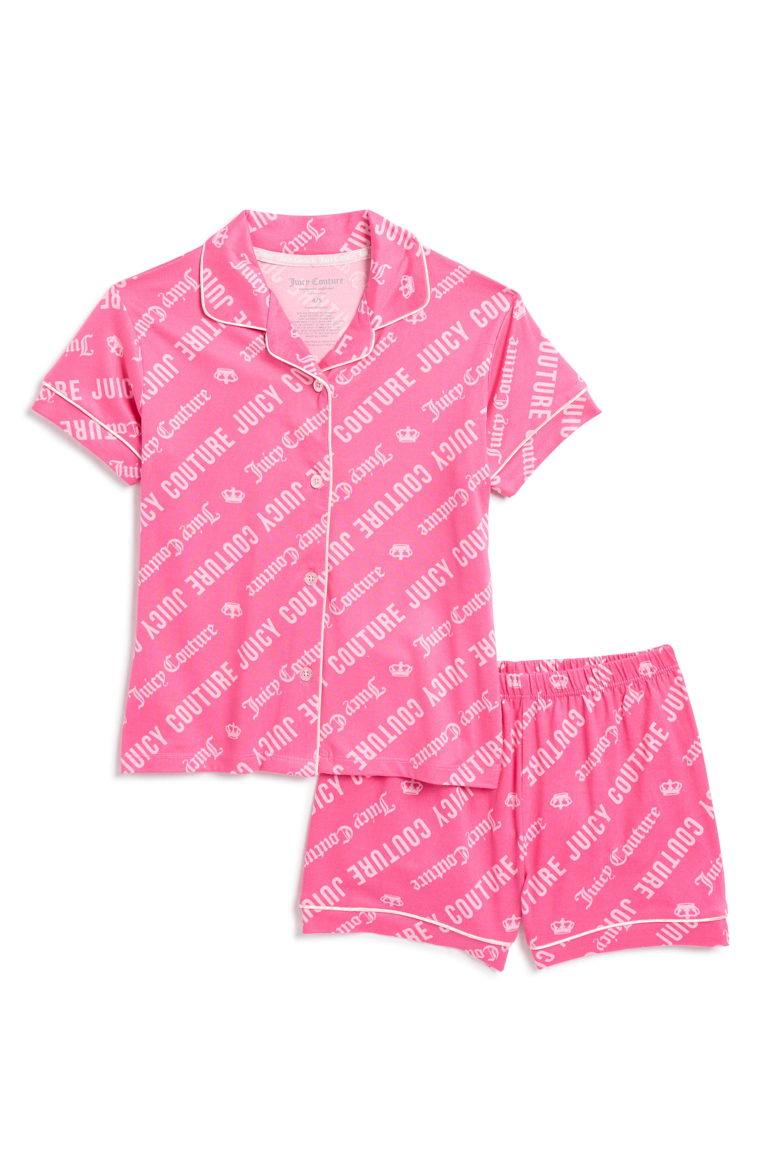 Juicy Couture Kids' Rad Rose Notch Pajamas | Nordstromrack