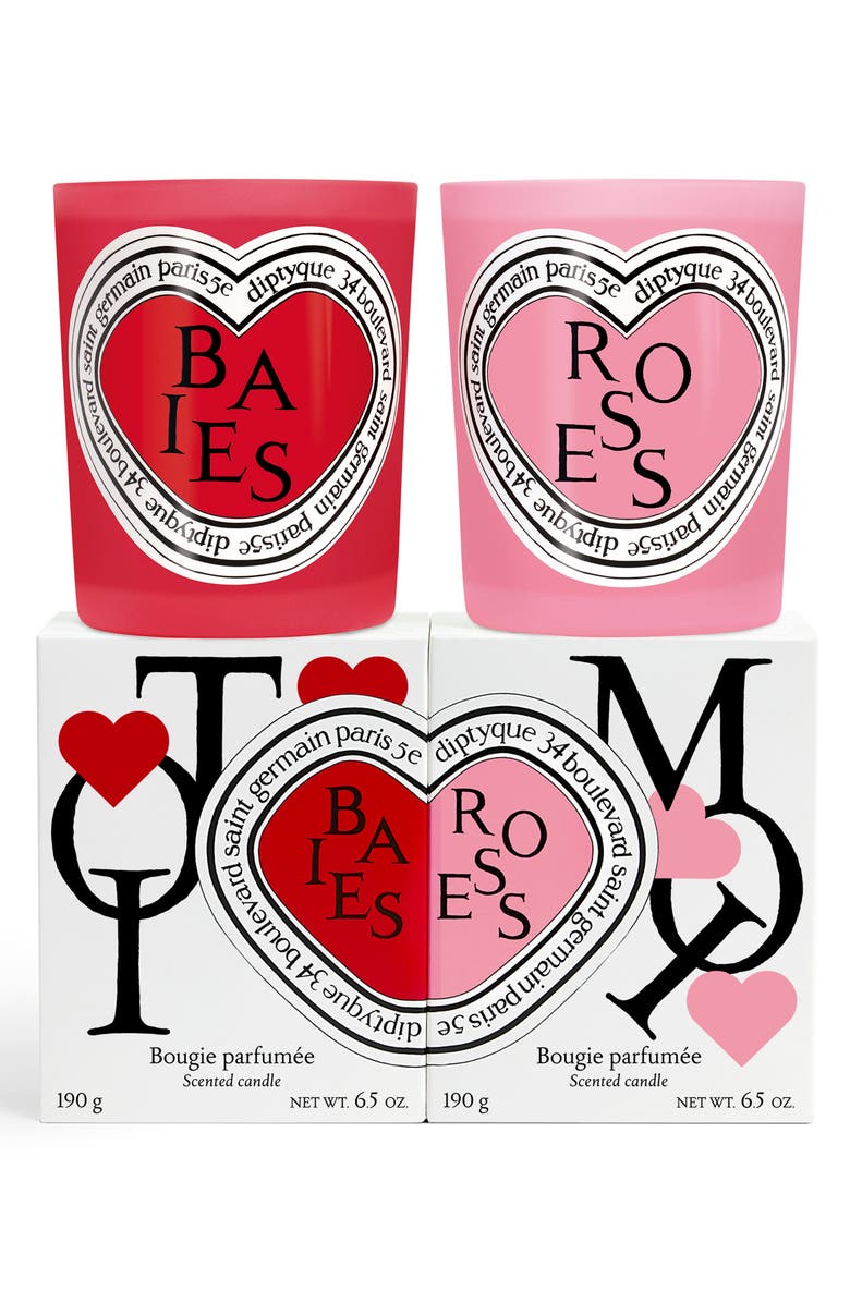 Diptyque Baies (Berries) and Roses Duo - Classic Candles | Nordstrom