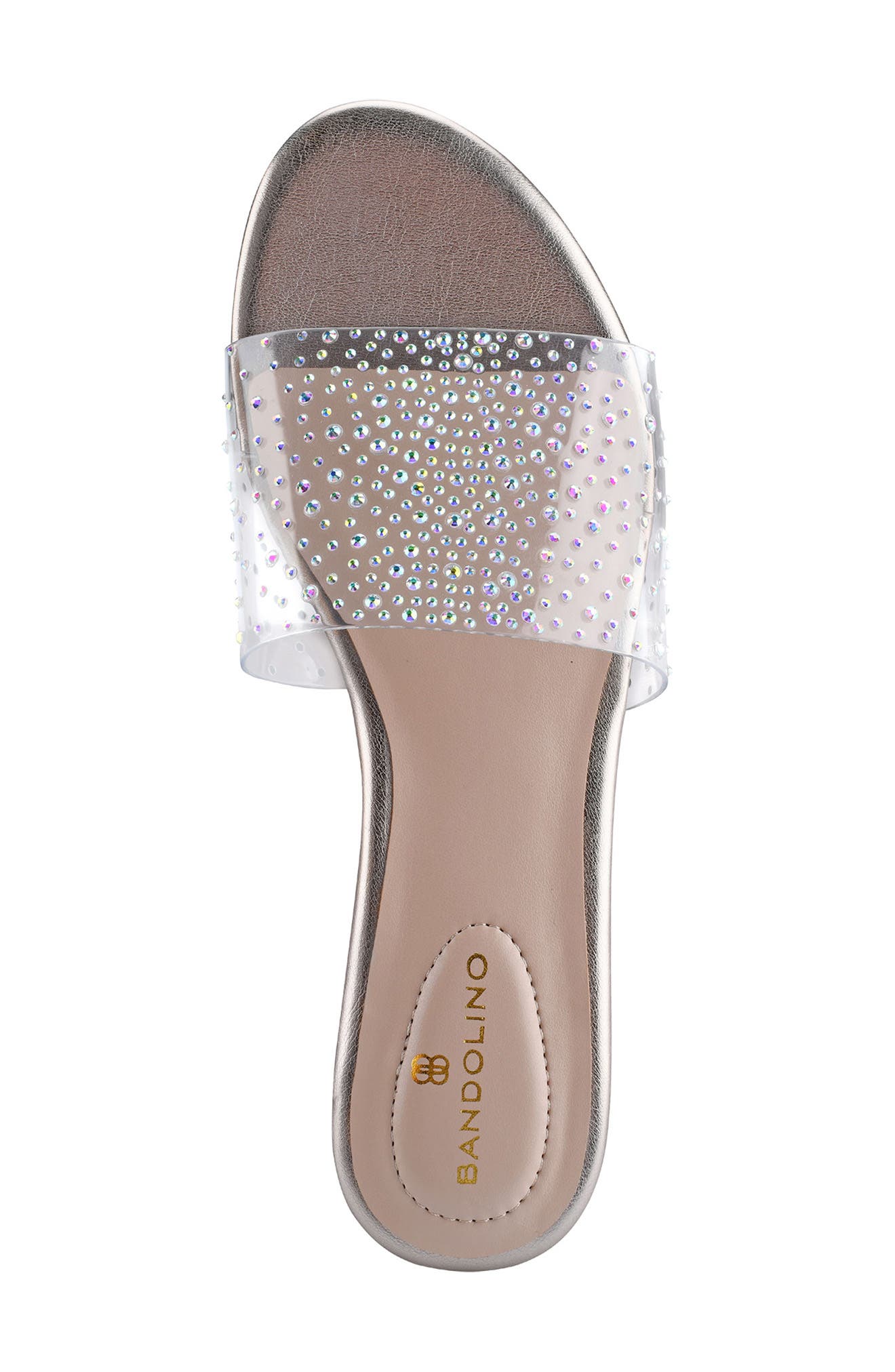 Bandolino Kenzo Clear Embellished Slide Sandal (Women) | Nordstromrack