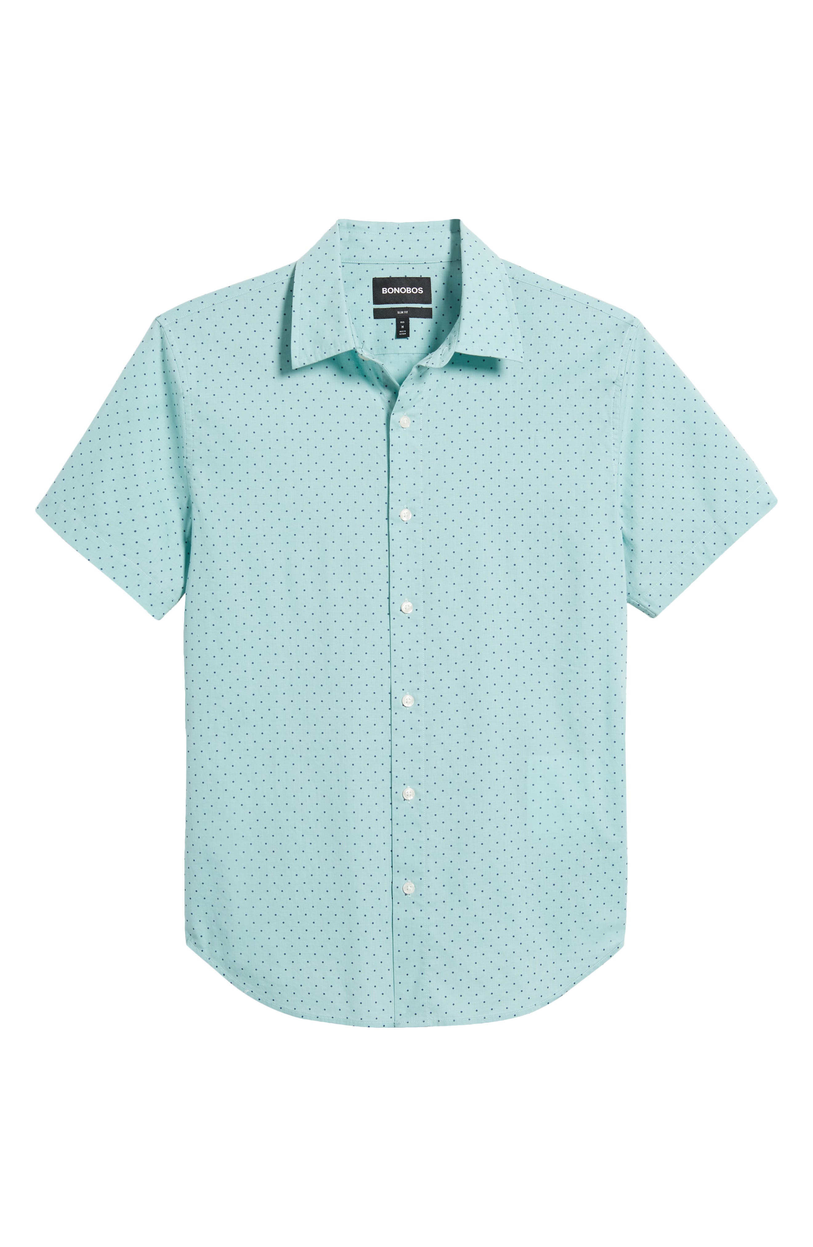 Bonobos Riviera Dot Slim Fit Short Sleeve Button-Up Shirt | Nordstromrack