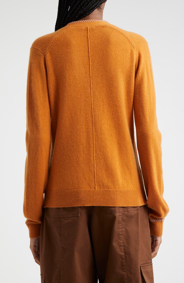 ATM Anthony Thomas Melillo Whipstitch Trim Cashmere V-Neck Cardigan ...
