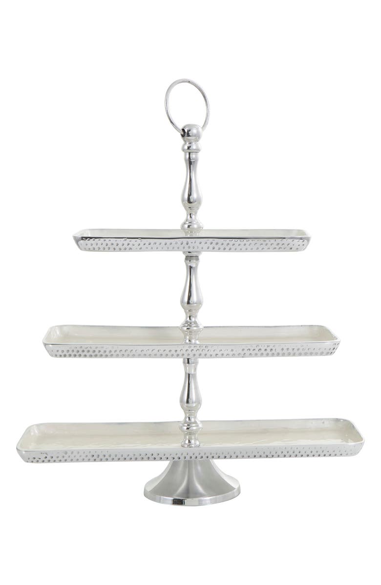 Novogratz Silver 3-Tiered Serving Stand | Nordstromrack