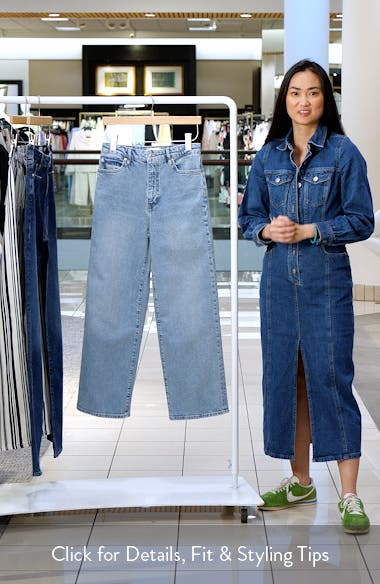 FRAME The Wide High Waist Ankle Wide Leg Jeans | Nordstromrack
