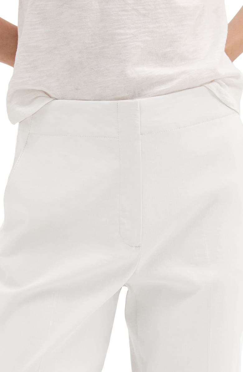 Theory Linen Blend Straight Leg Ankle Pants | Nordstromrack