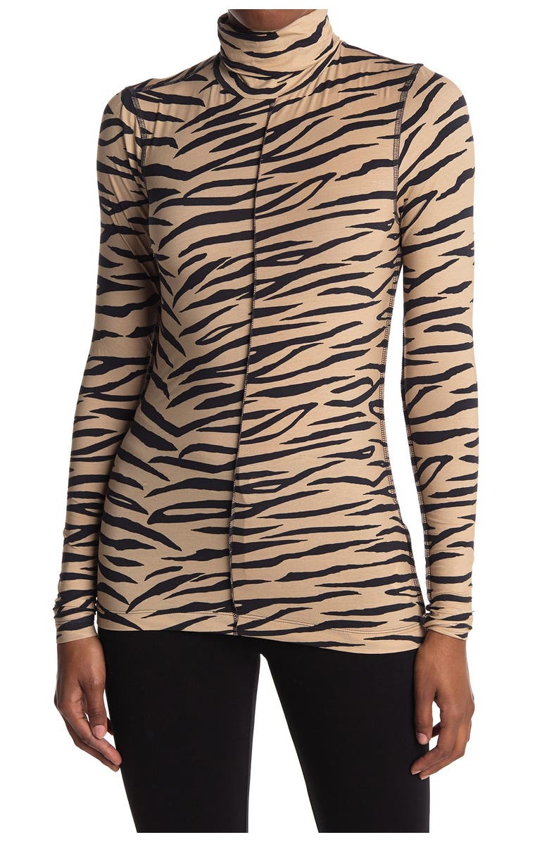 Ganni Roll Neck Jersey Stretch Top | Nordstromrack