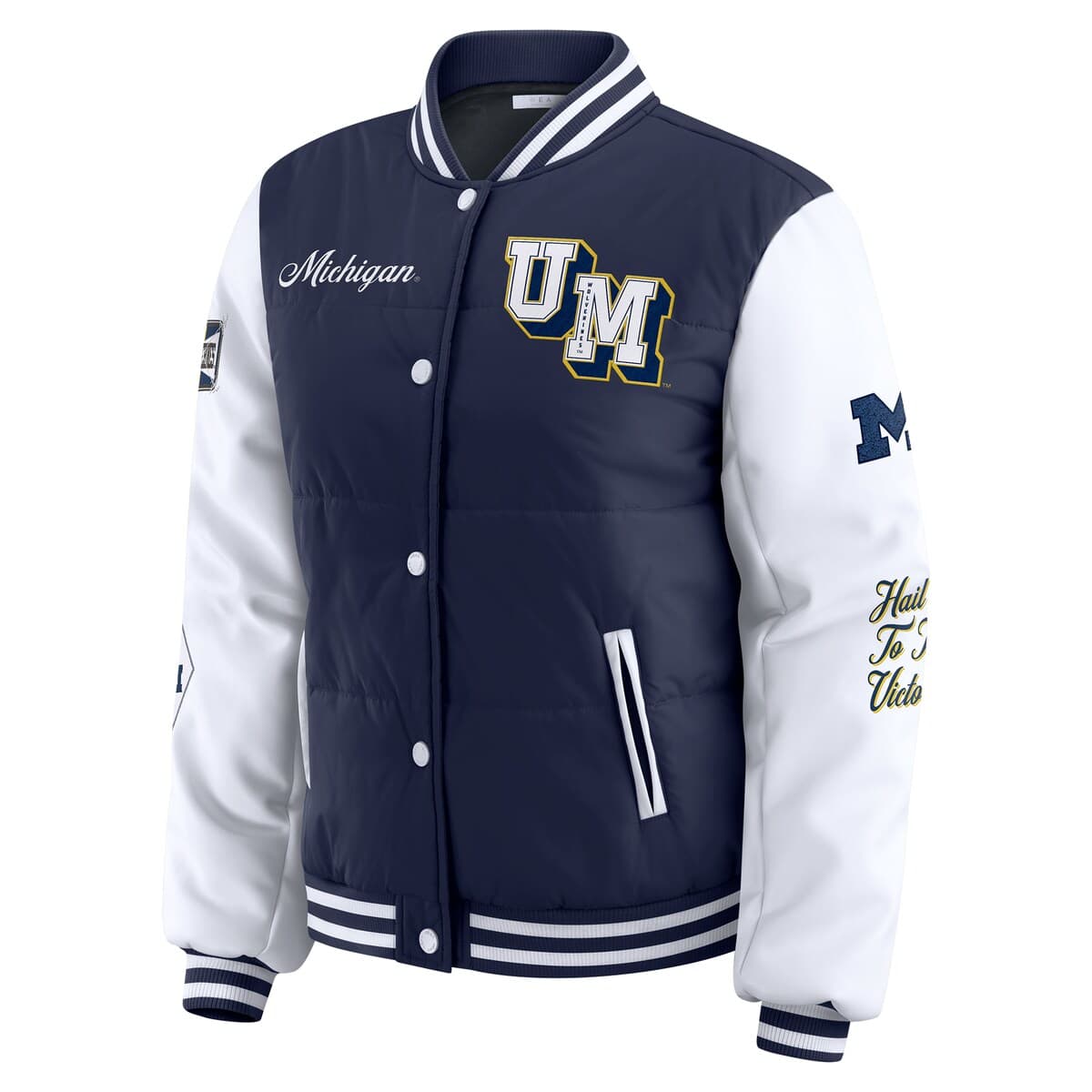 WEAR by Erin Andrews Women's WEAR by Erin Andrews Navy Michigan ...