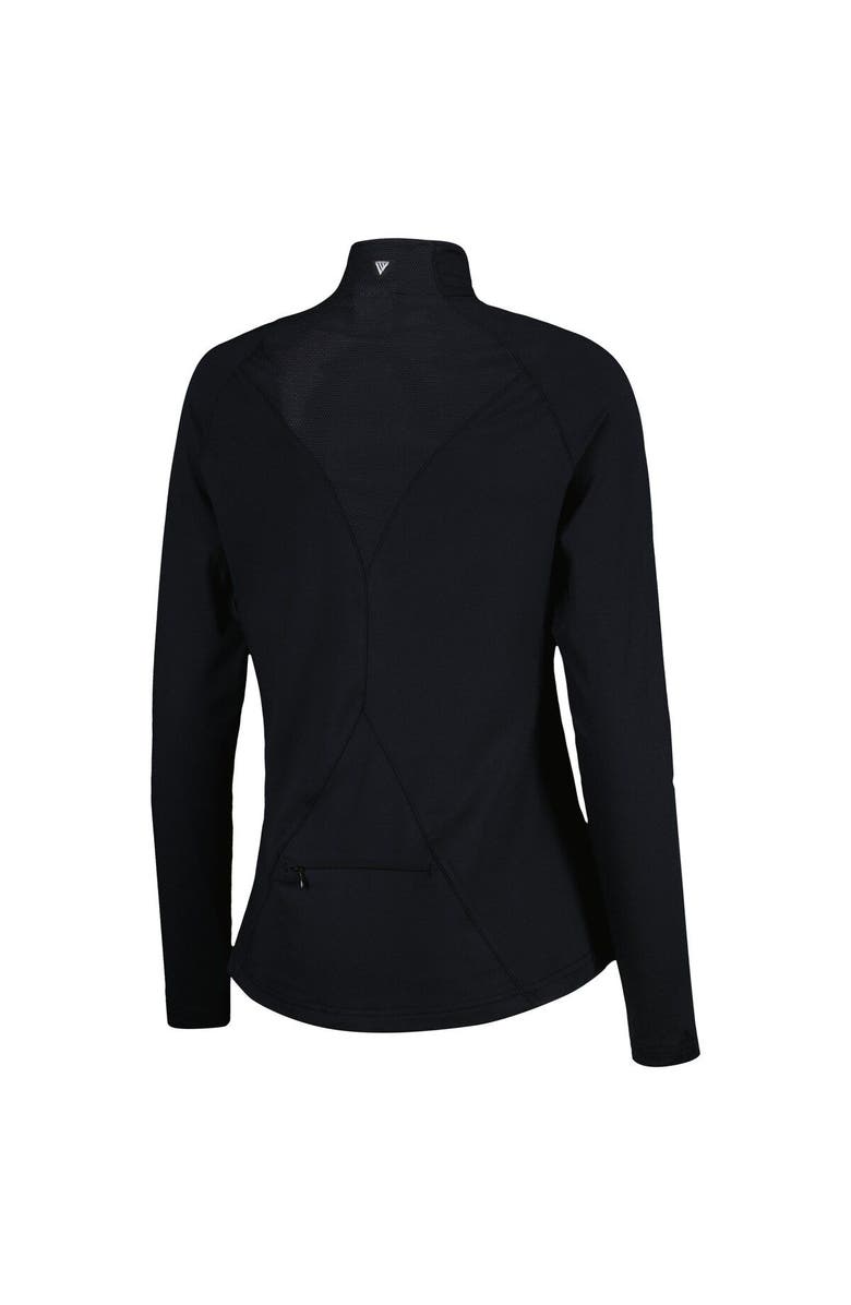 LEVELWEAR Women's Levelwear Black New York Yankees Energy Quarter-Zip ...