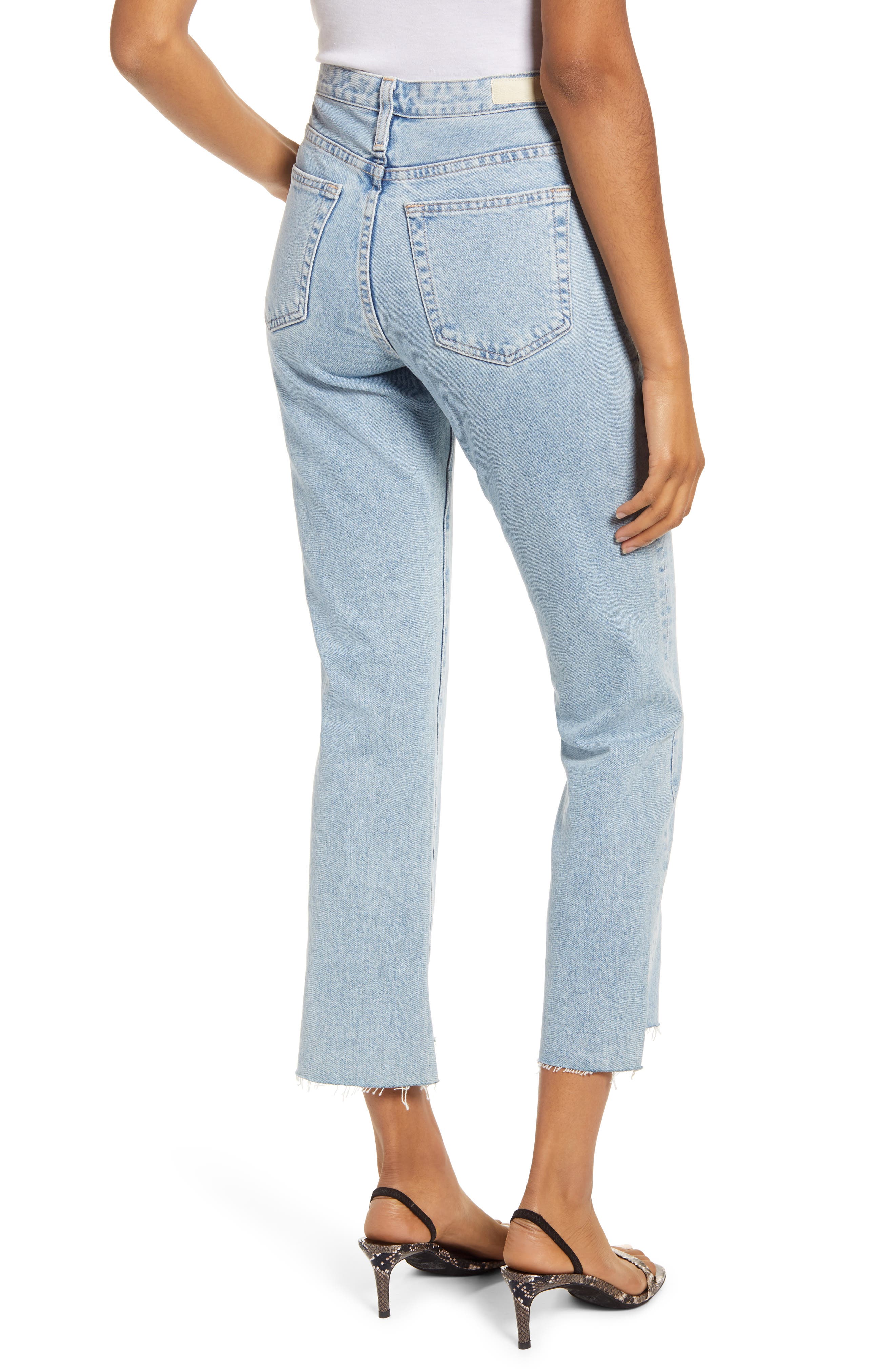 AG The Isabelle High Waist Step Hem Ankle Jeans | Nordstromrack