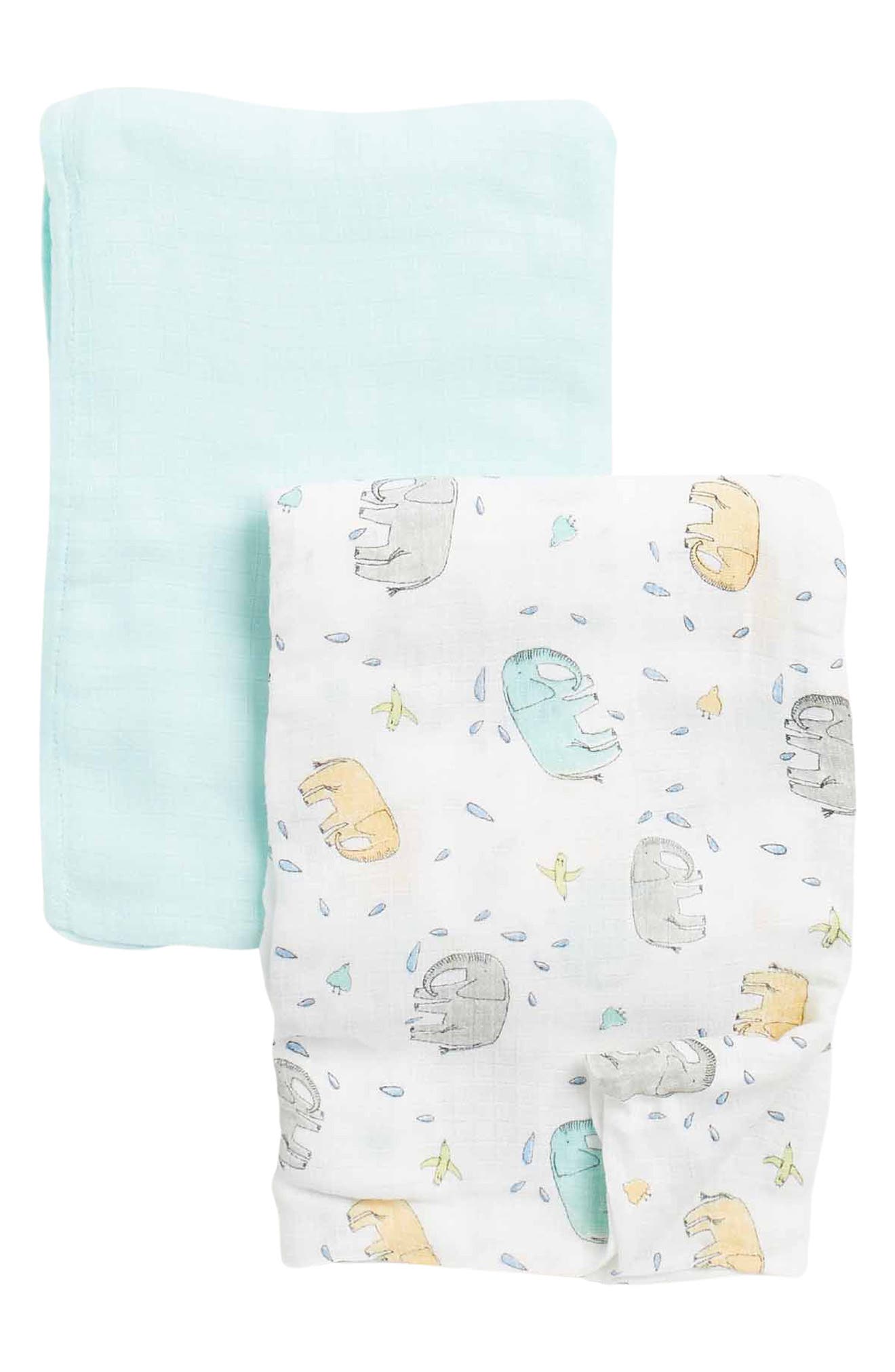 aden + anais ADEN AND ANAIS Aden Silky Soft Swaddles - Set of 2 ...
