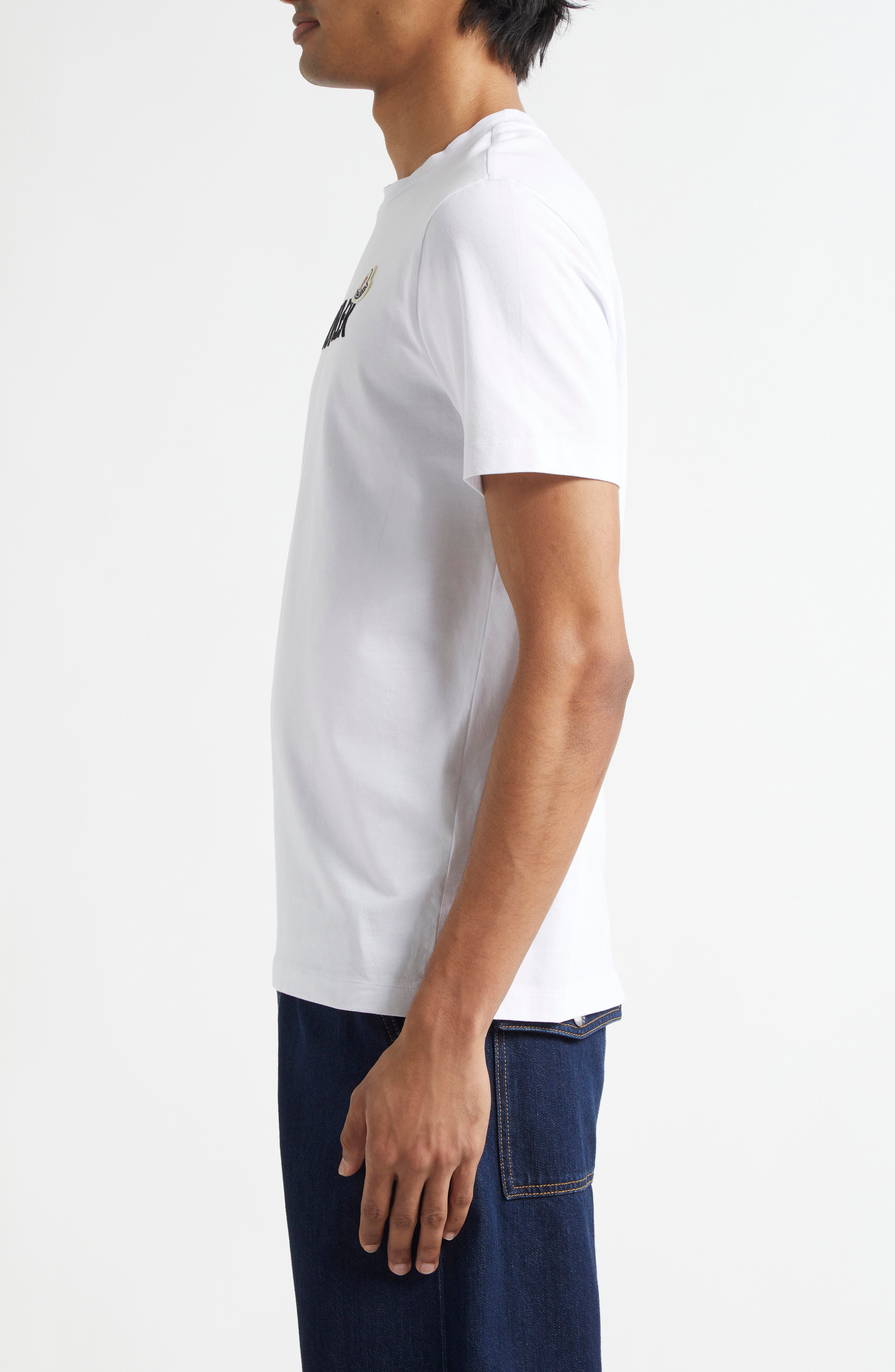 Moncler Logo Patch Graphic T-Shirt | Nordstrom
