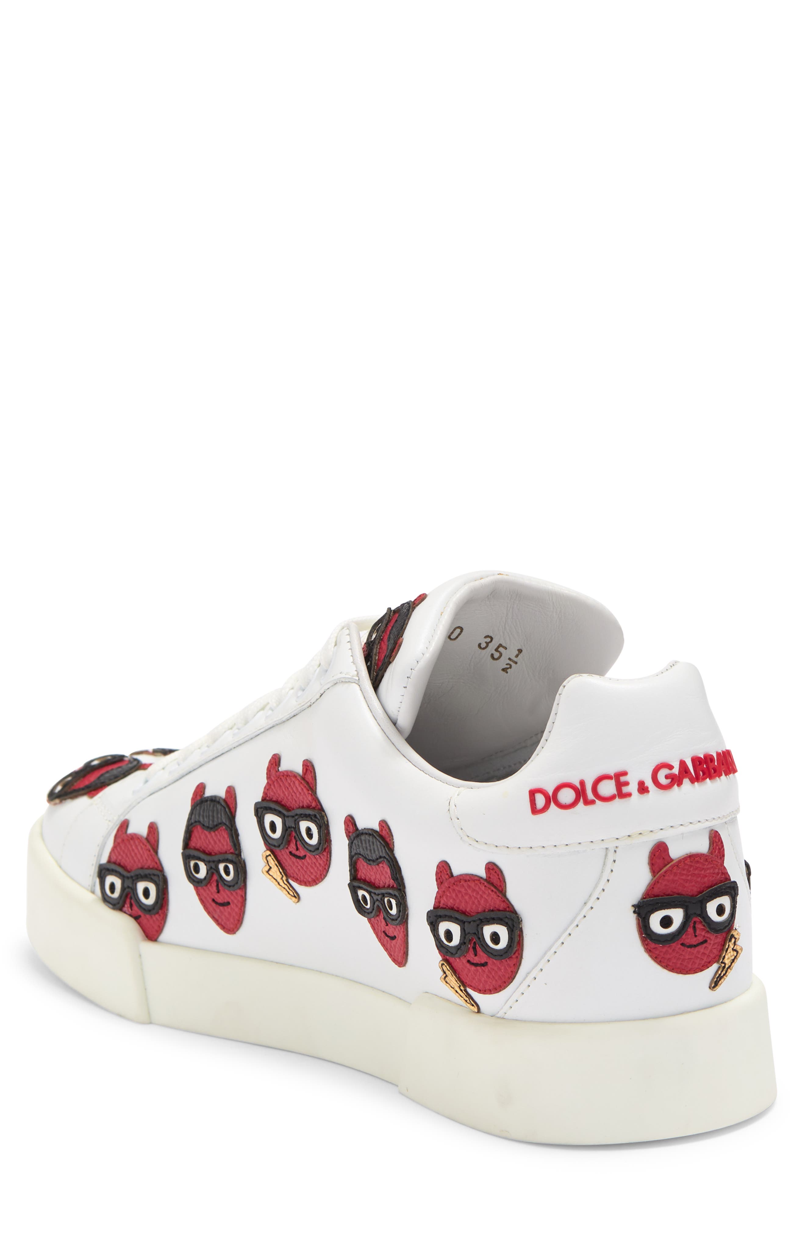 Dolce&Gabbana Dolce & Gabbana Devil Face Leather Sneaker (Women ...