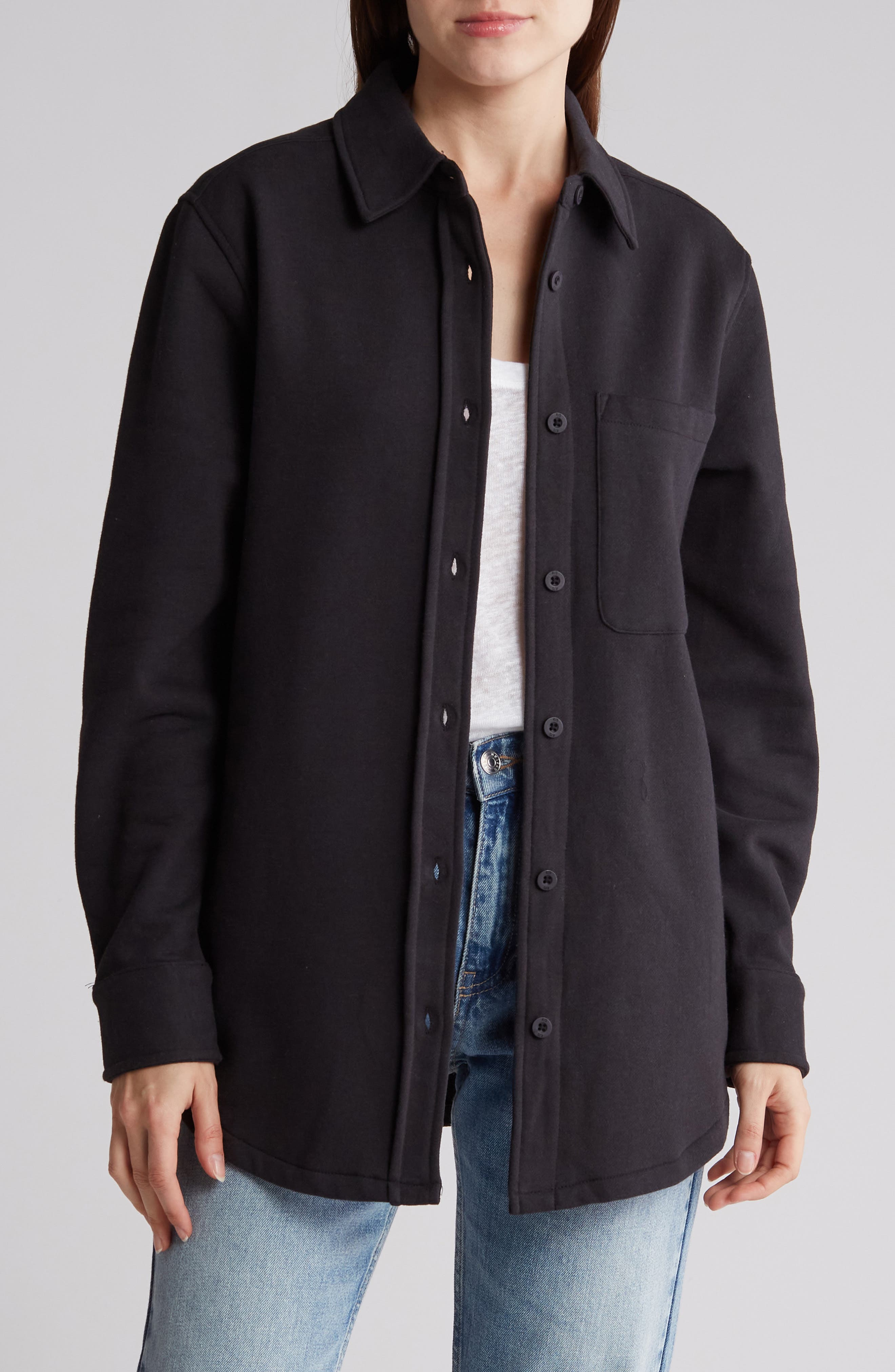 KUT/SO High Pile Fleece Shacket | Nordstromrack