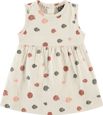 BABYFACE Fish Print Cotton Blend Dress | Nordstrom