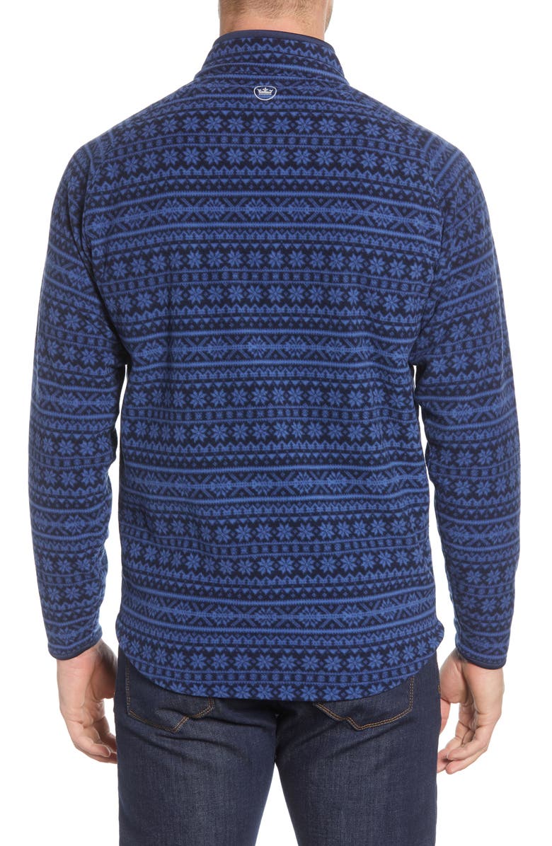 Peter Millar All Day Print Quarter Zip Fleece Pullover | Nordstrom