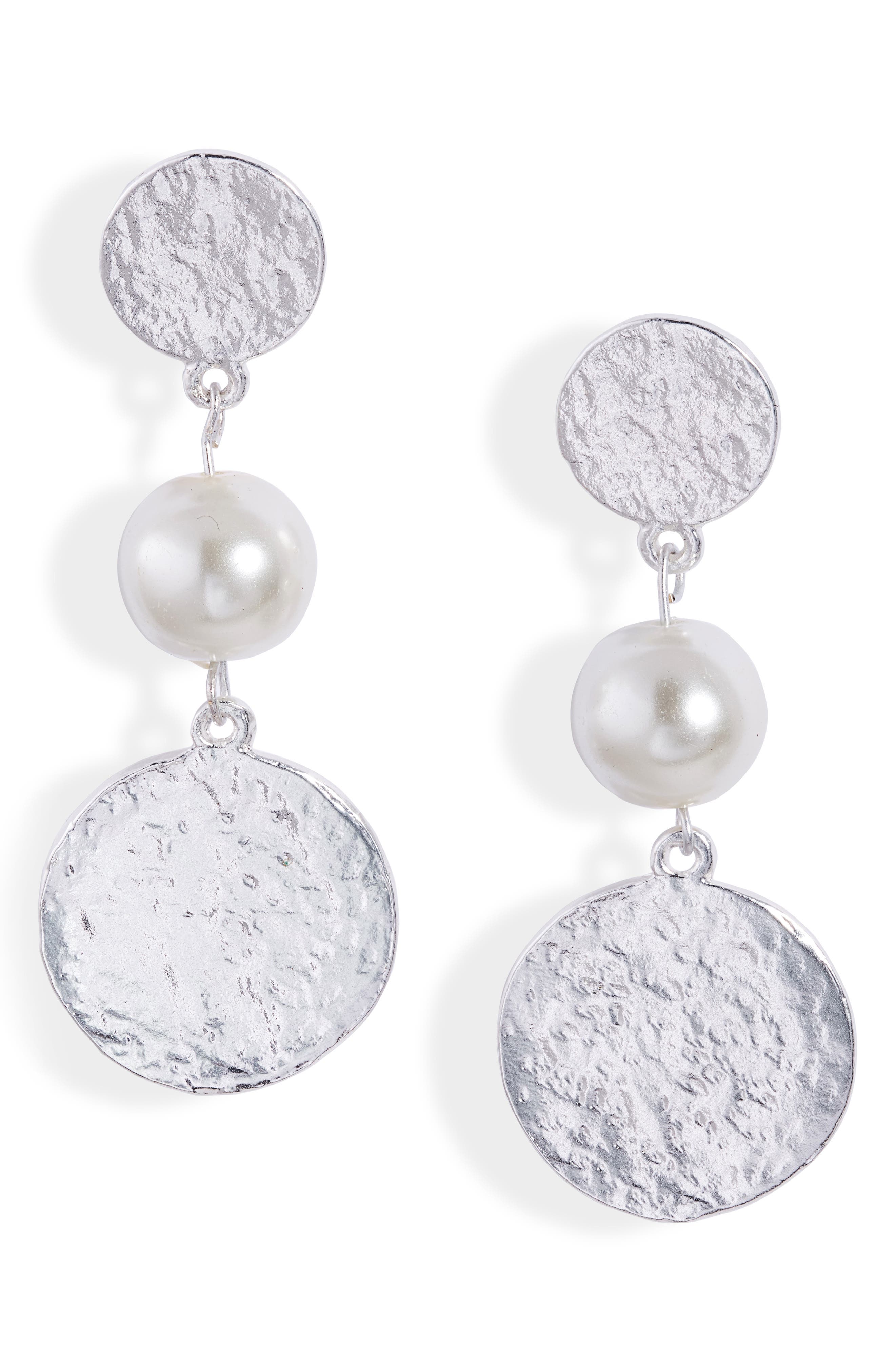 Karine Sultan Imitation Pearl Drop Earrings | Nordstrom