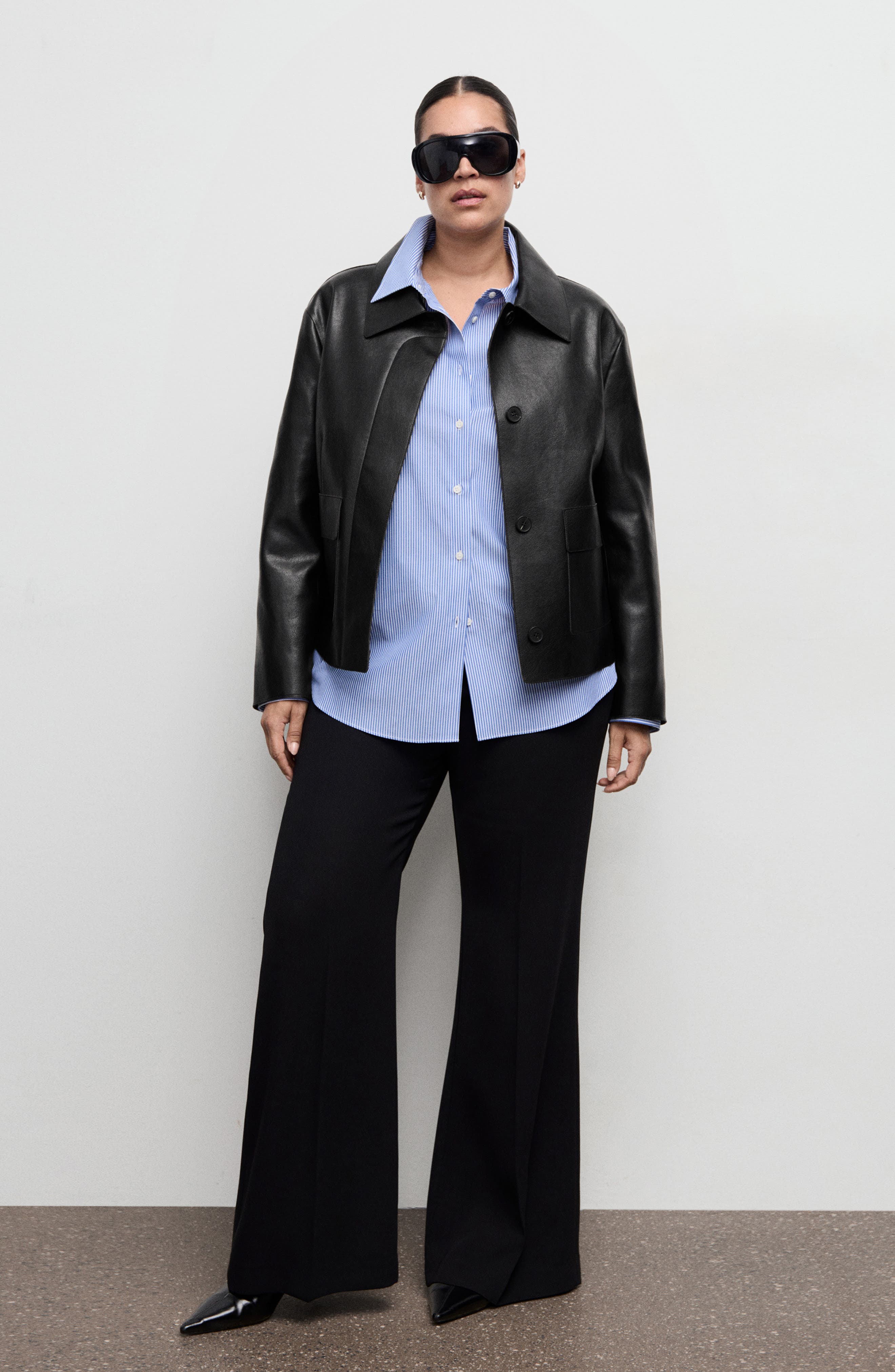 MANGO Sabina Faux Leather Jacket | Nordstrom