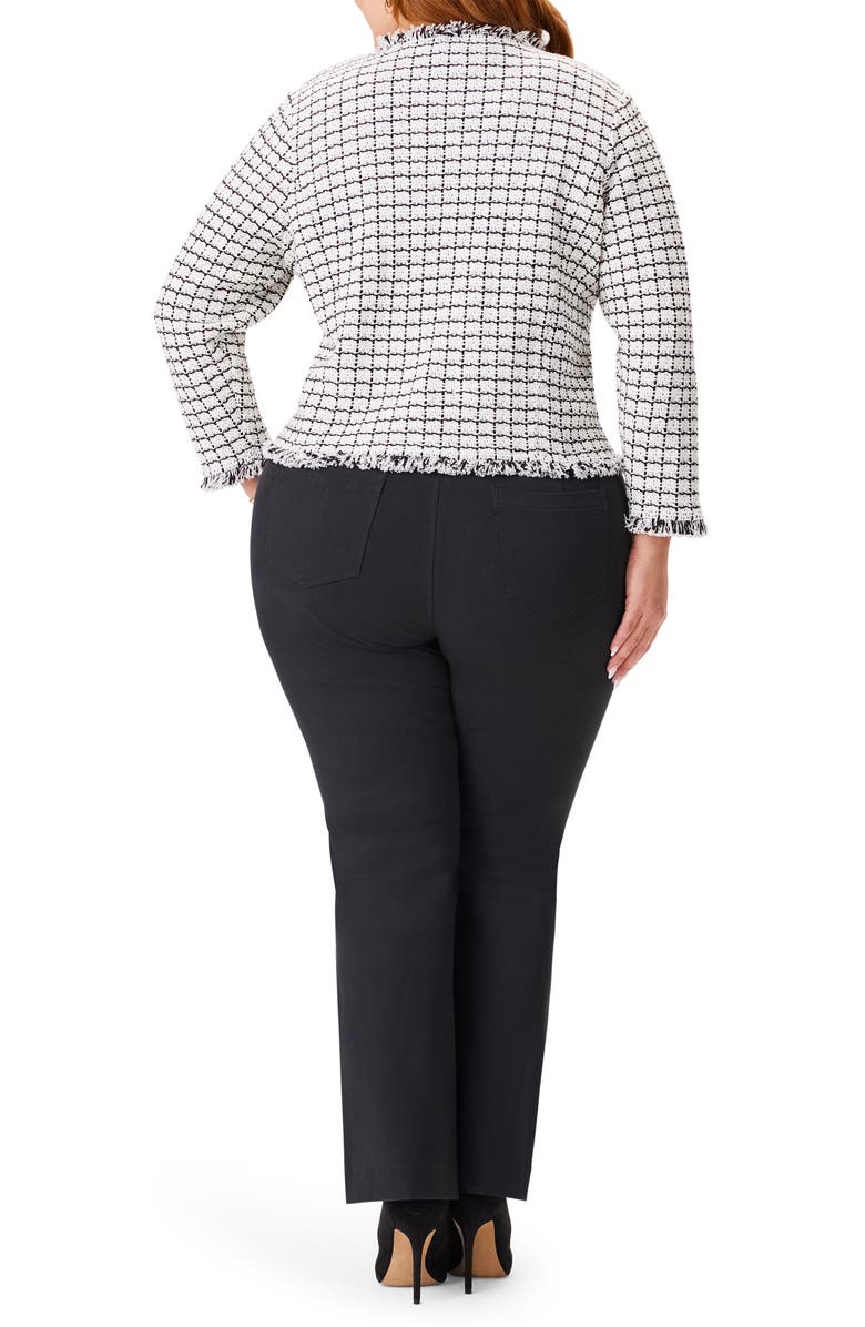 NIC+ZOE Grid Fringe Mix Jacket | Nordstromrack