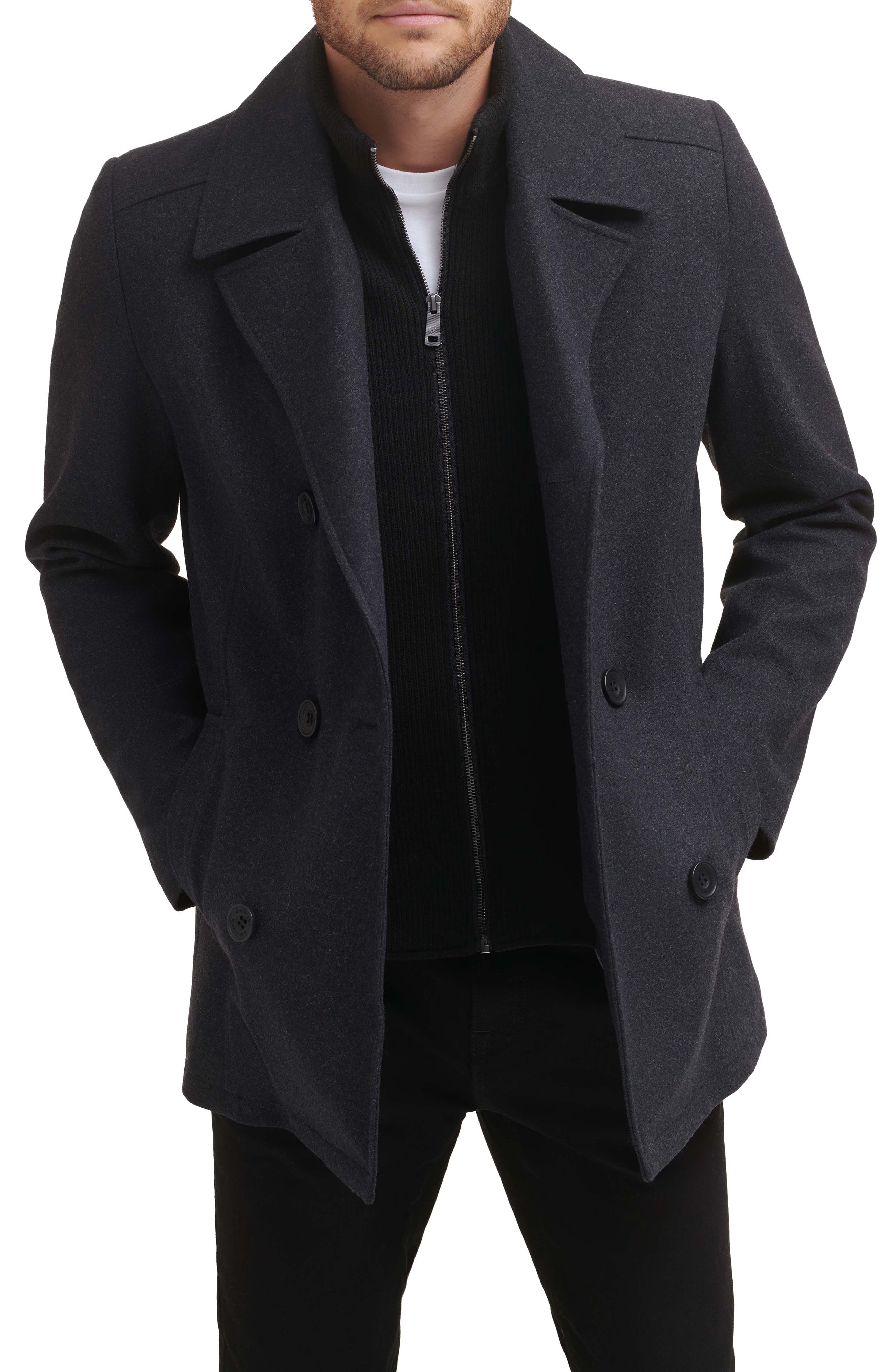 Kenneth Cole New York Classic Wool Peacoat | Nordstromrack