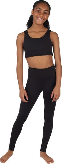 YOGALICIOUS Kids' Ruffle Sports Bra & Leggings Set | Nordstromrack