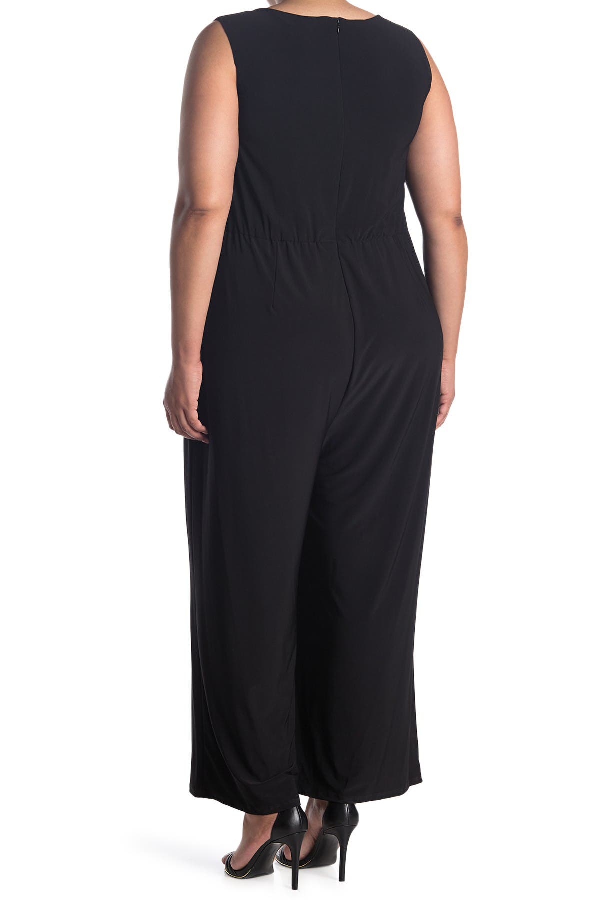Donna Ricco Criss Cross Waist Sleeveless Jumpsuit | Nordstromrack