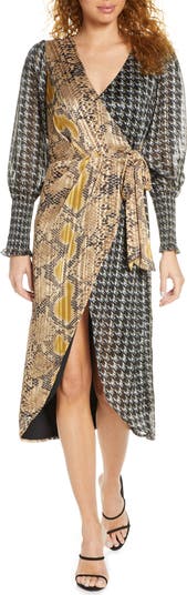 Foxiedox Nalia Long Sleeve Wrap Dress | Nordstrom