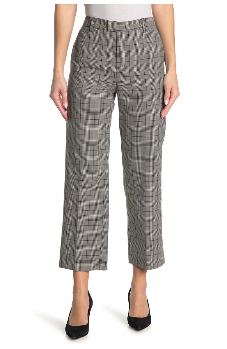 RED Valentino Plaid Cropped Trousers | Nordstromrack